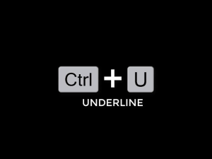 Best Practical Guide to Ctrl+U shortcut for underlining